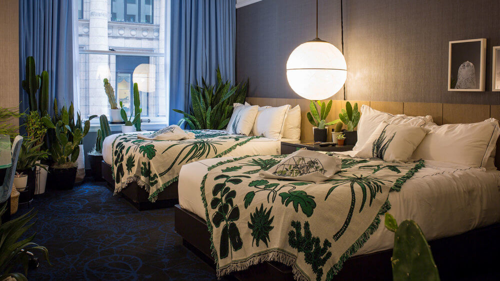 First-Ever Plant Pop-Up Hotel Grows in Downtown Chicago