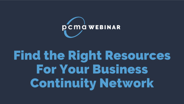 Webinar: Find the Right Resources For Your Business Continuity Network