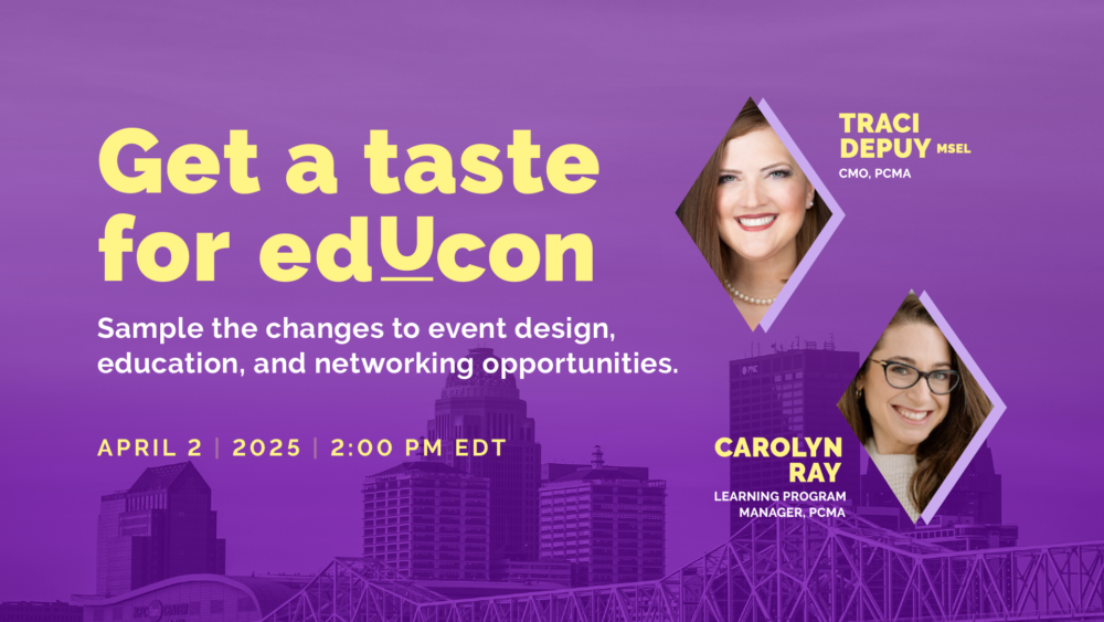 Webinar: Get a taste for edUcon 2025 | PCMA